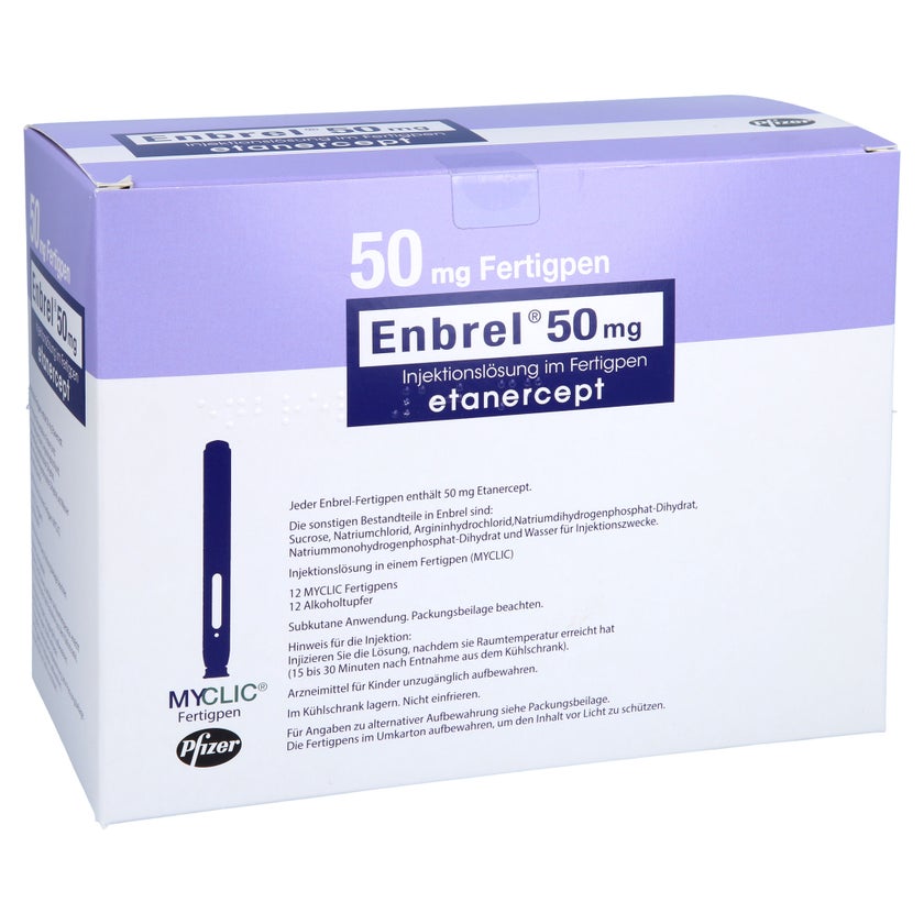 ENBREL 50 mg MYCLIC Injektionslösung i.e.Fertigpen 12 St kaufen mit E ...