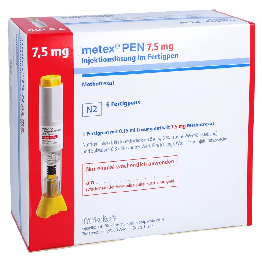 METEX PEN 7,5 mg (50mg/ml) Inj.-Lsg.i.e.Fertigpen 6 St kaufen mit E ...