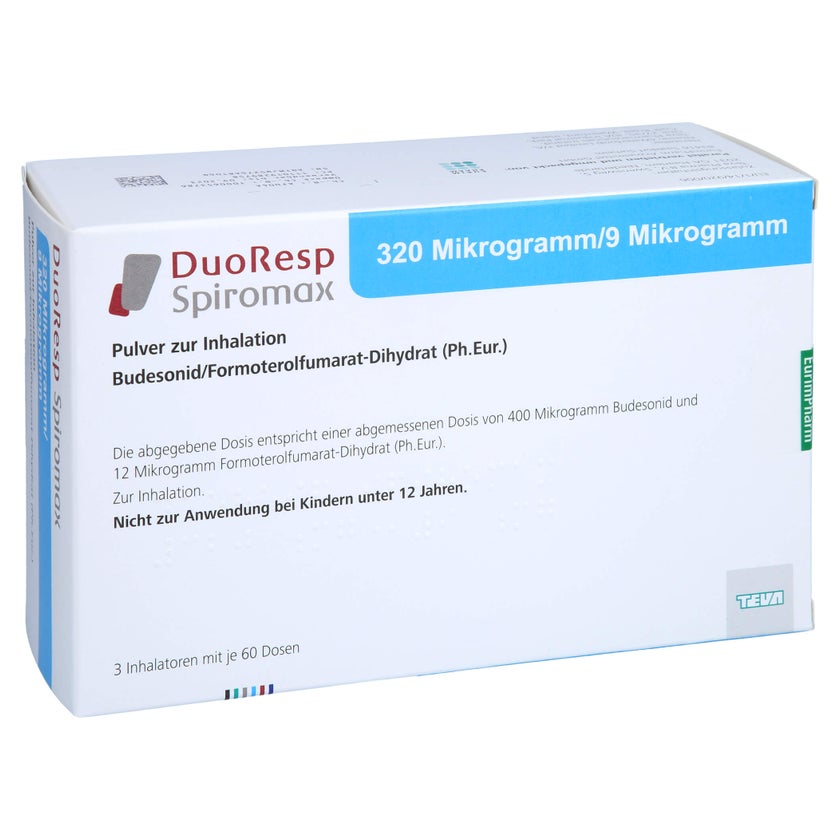 DUORESP Spiromax 320µg/9 µg/Dosis 3x60ED Inh.-Plv. 180 Sp kaufen mit E ...