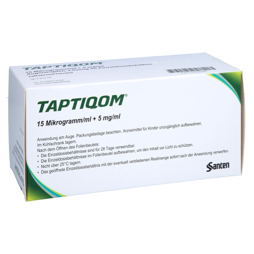 TAPTIQOM 15 µg/ml + 5 mg/ml Augentr.i.Einzeldosisb 90X0,3 ml kaufen mit ...