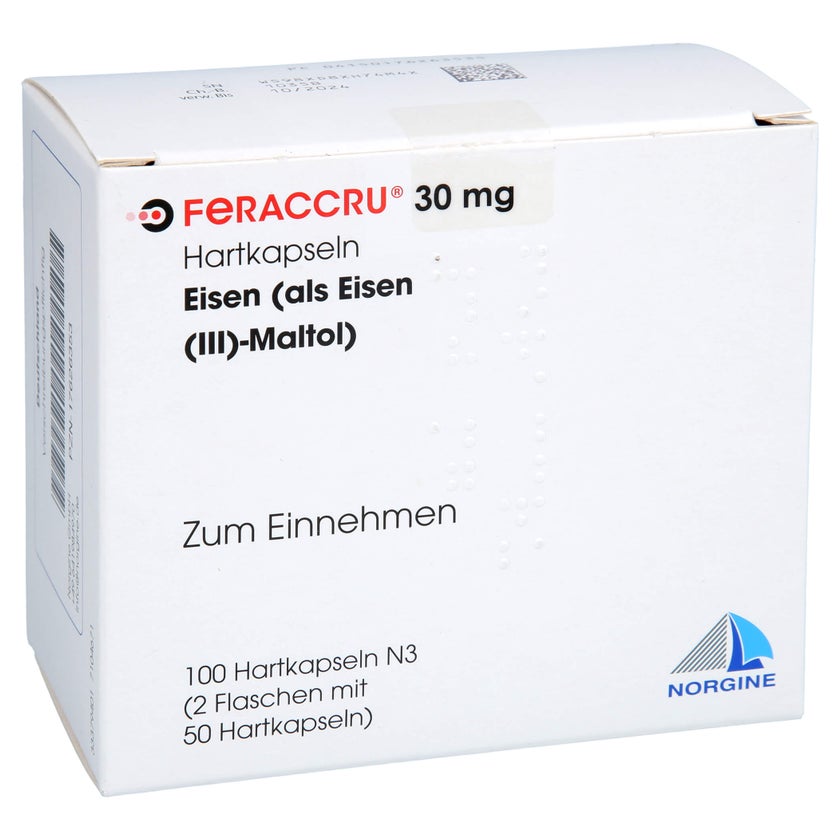 Feraccru 30 mg Hartkapseln 100 St kaufen mit E-Rezept | medpex