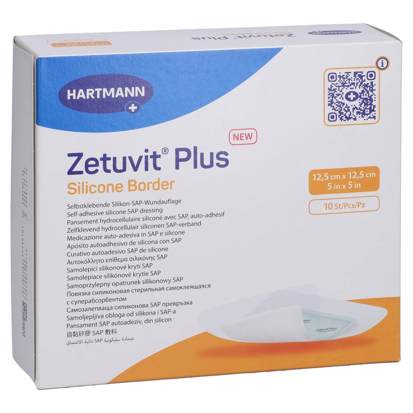Zetuvit Plus Silicone Border Steril 12,5x12,5 Cm 10 St günstig kaufen ...