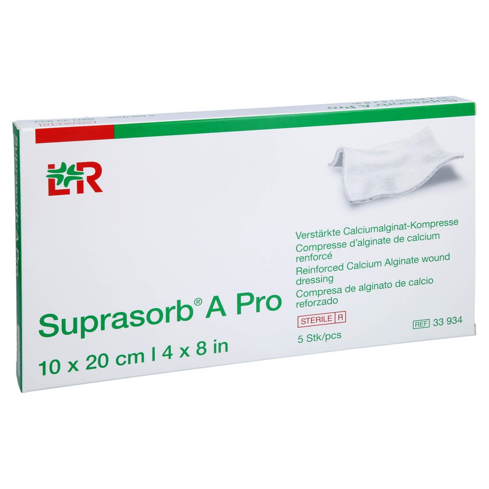 SUPRASORB A Pro Calciumalginat Kompr.10x20 cm | medpex